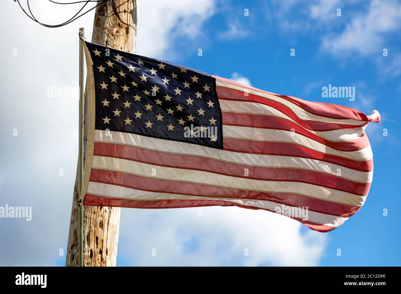 Tattered american flag hi-res stock photography and images - Alamy