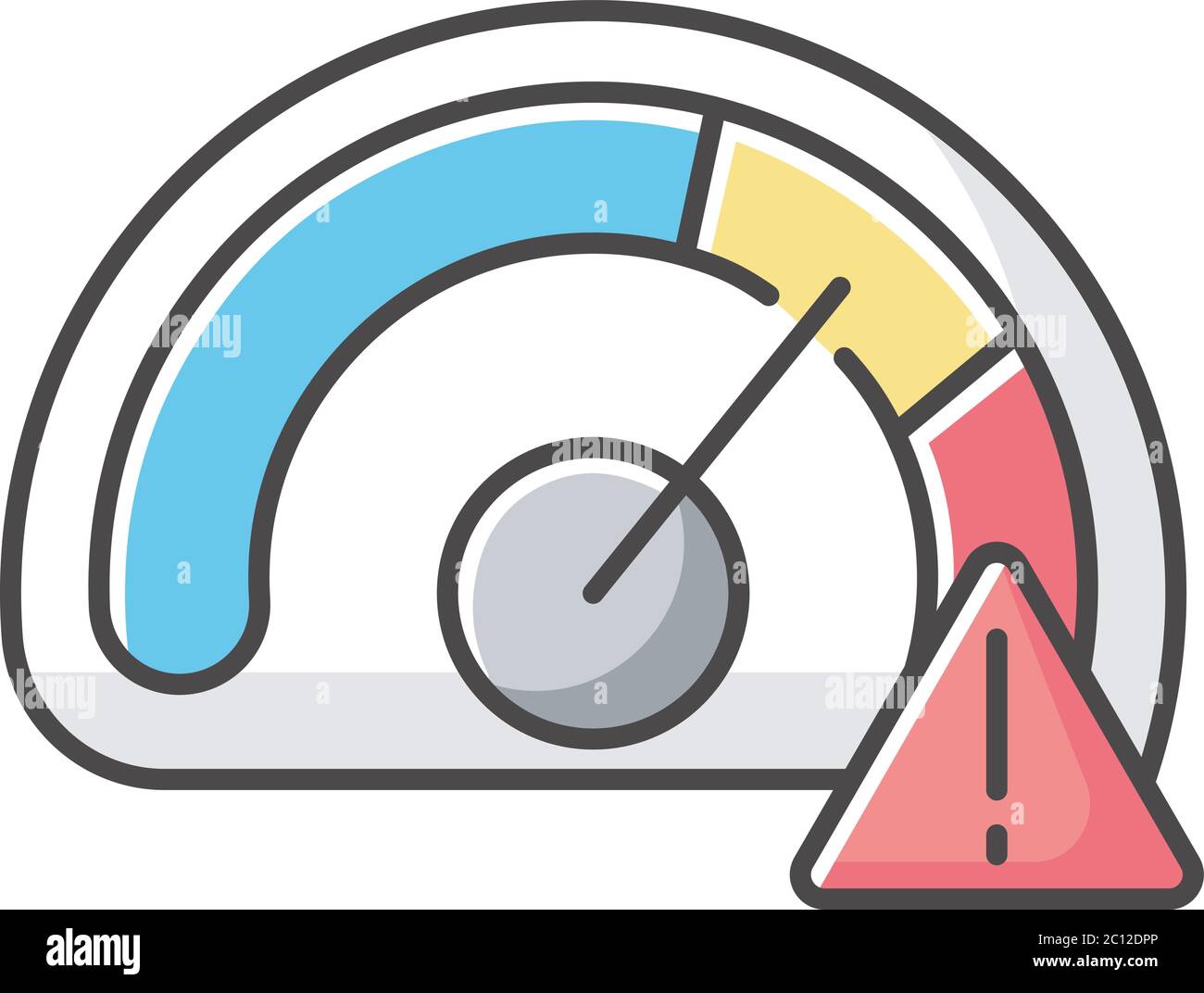 Speed limit RGB color icon Stock Vector Image & Art - Alamy