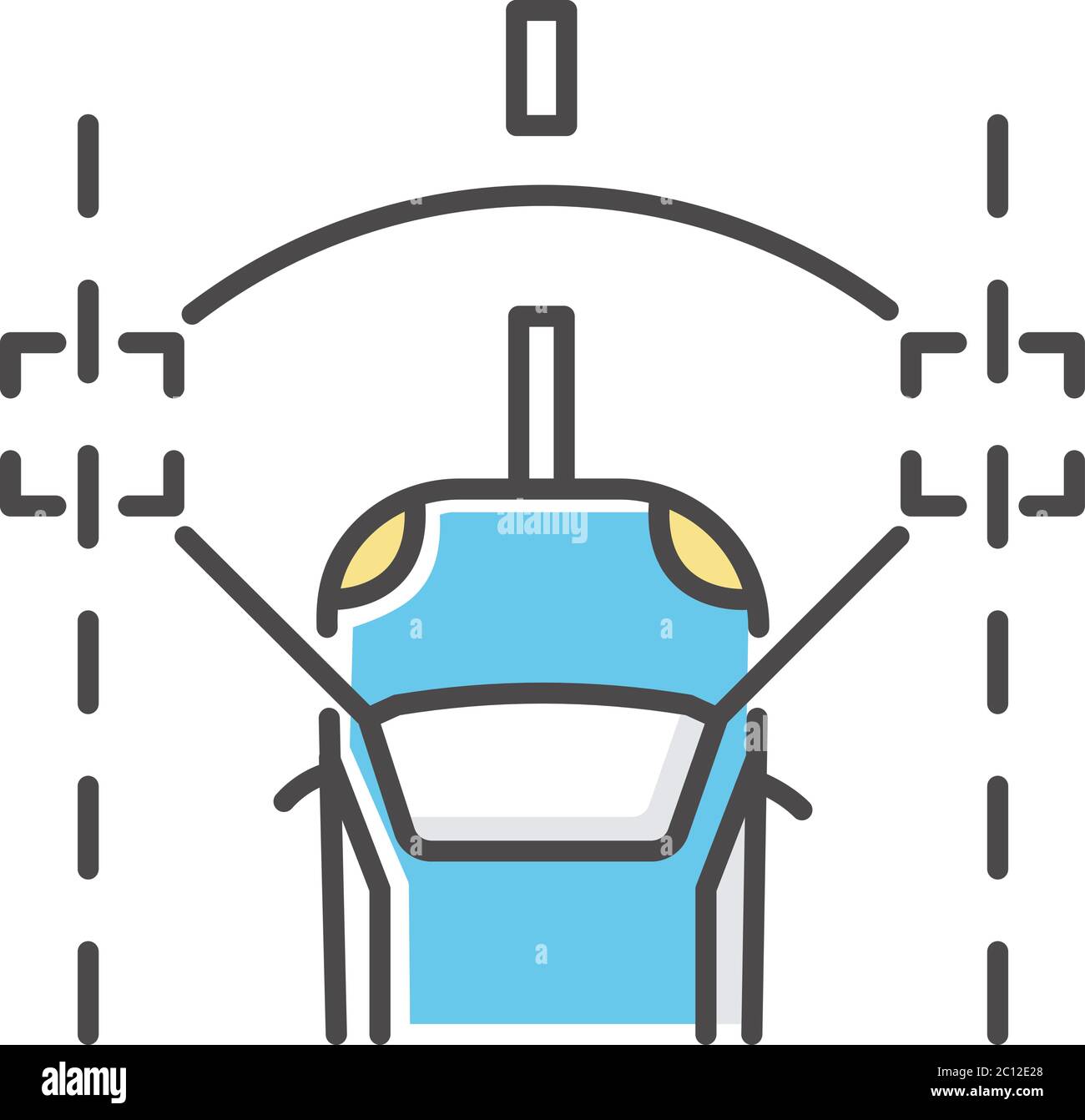 Lane keeping assistance Stock Vector Images - Alamy