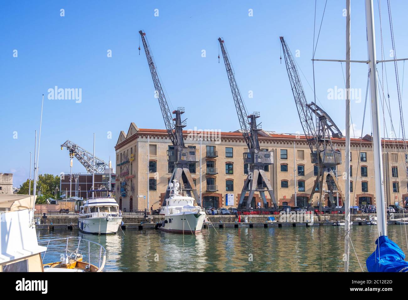 Genoa, Italy - August 18, 2019: Porto Antico di Genova or Old Port of ...