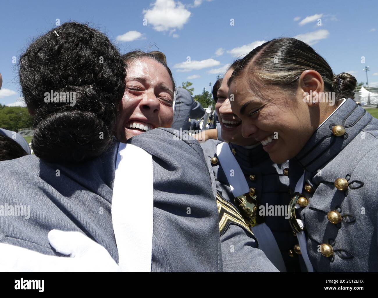 West Point, United States. 13th June, 2020. Cadets celebrate after ...