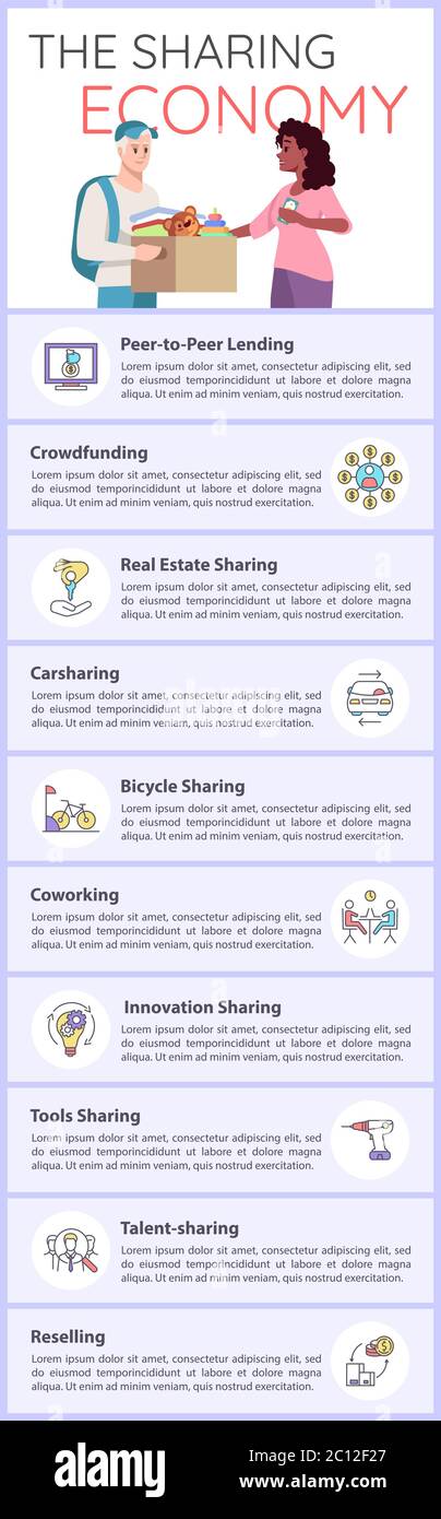 Sharing economy vector infographic template Stock Vector Image & Art ... Sharing economy vector infographic template Stock Vector Image & Art ...