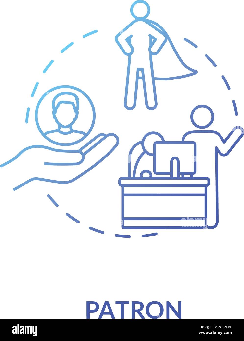 Patron concept icon Stock Vector Image & Art - Alamy