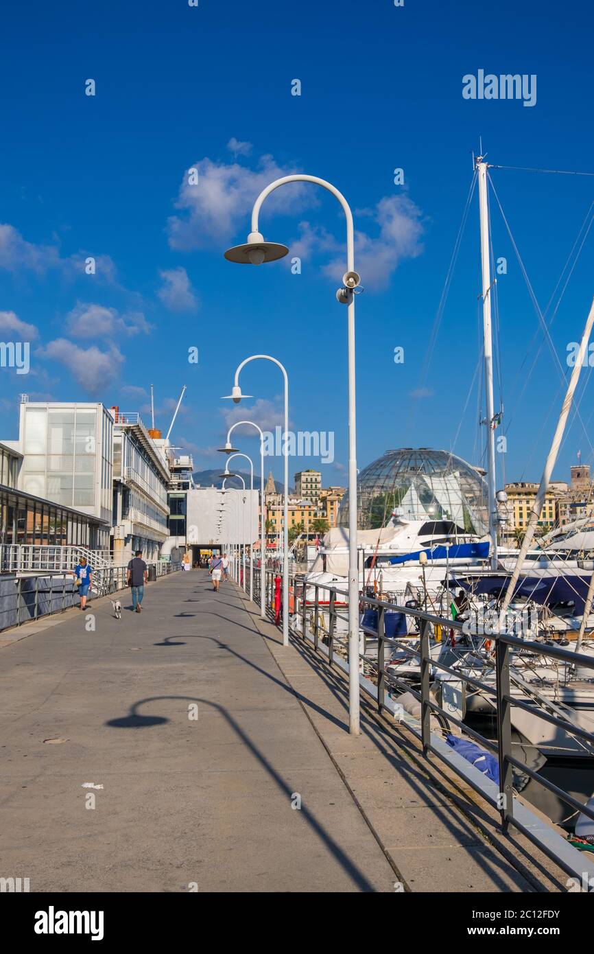 Genoa, Italy - August 18, 2019: Genoa Aquarium, largest in Italy and ...