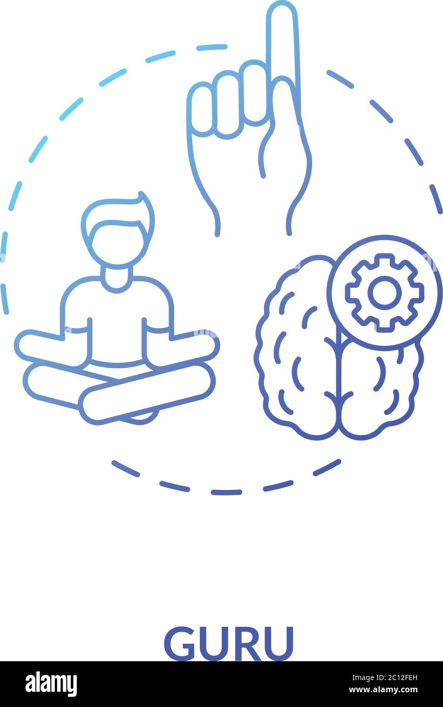 Guru concept icon Stock Vector Image & Art - Alamy