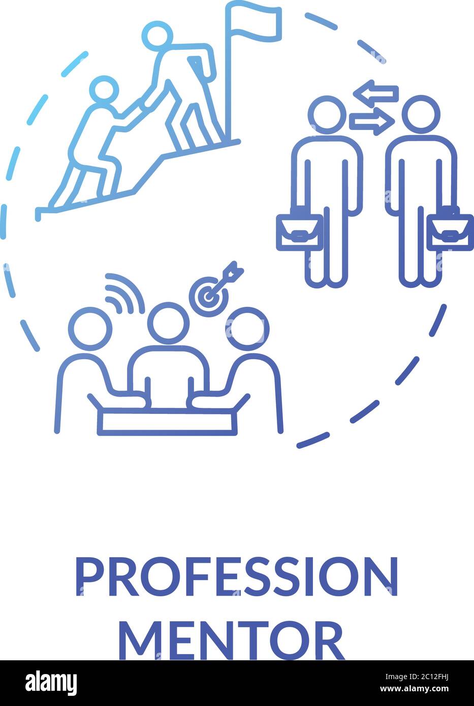 Profession mentor concept icon Stock Vector Image & Art - Alamy