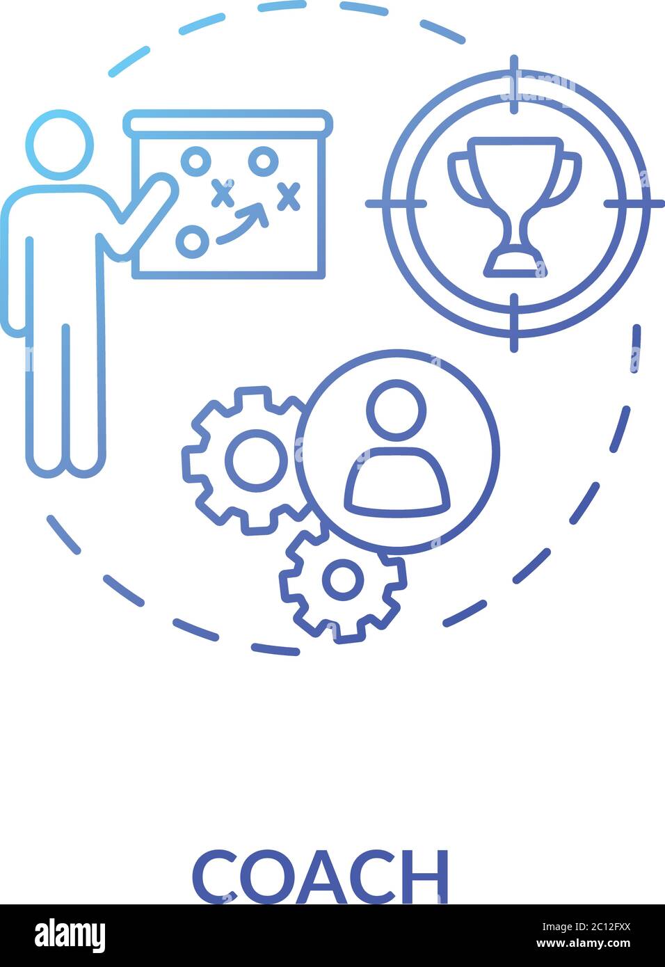 Coach guidance Stock Vector Images - Alamy