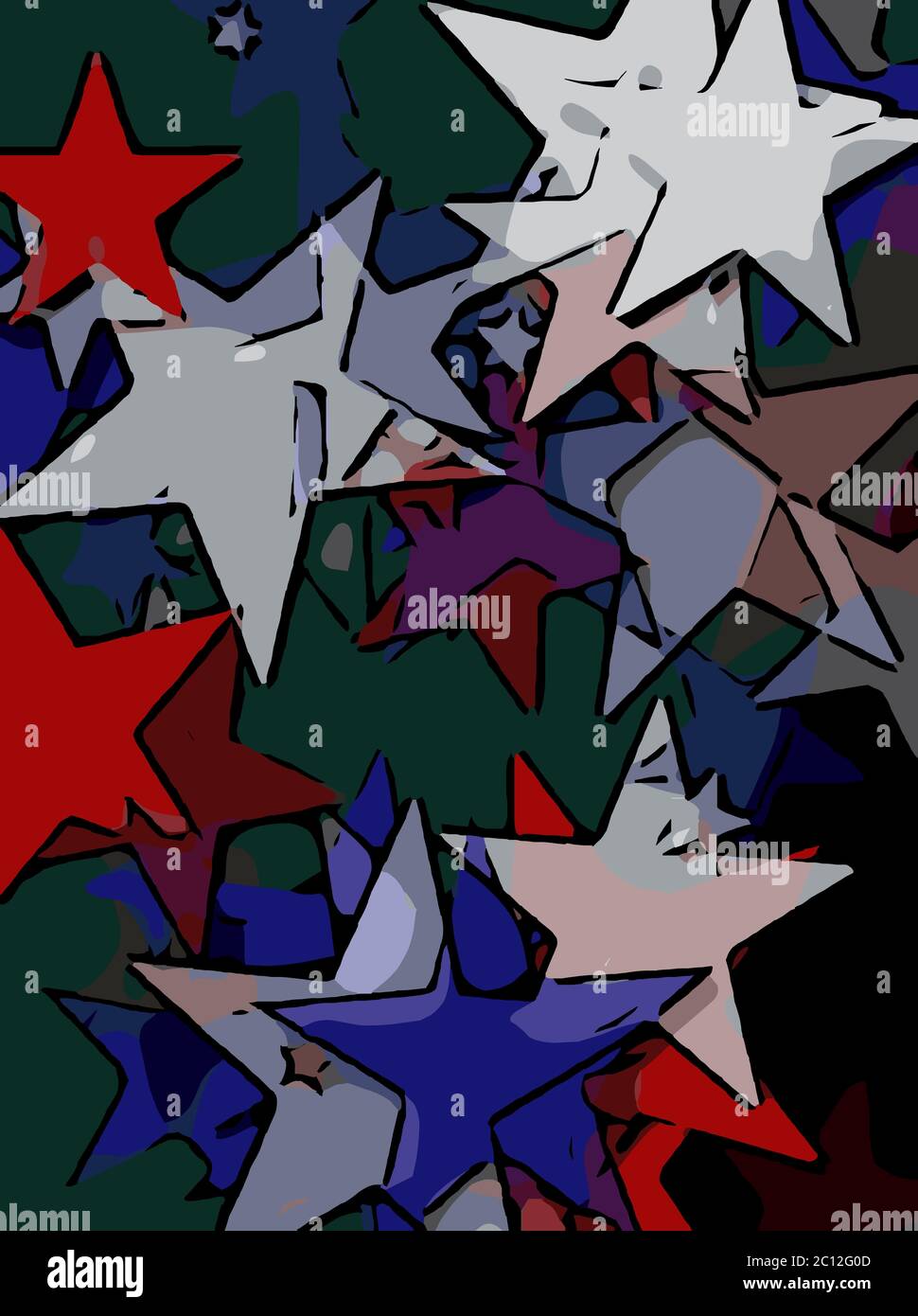 Abstract background full of stars for design and print Stock Photo - Alamy