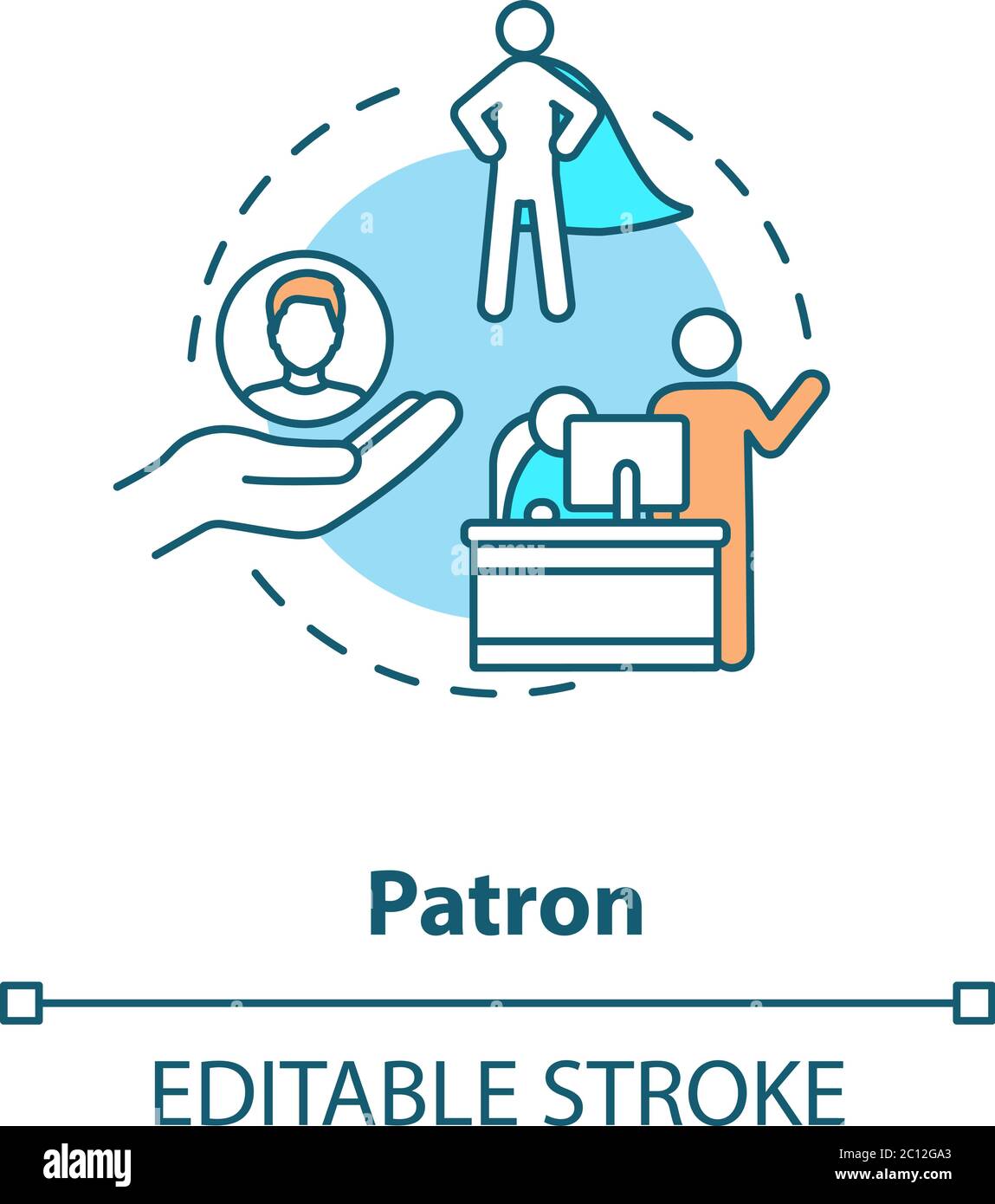 Patron concept icon Stock Vector Image & Art - Alamy