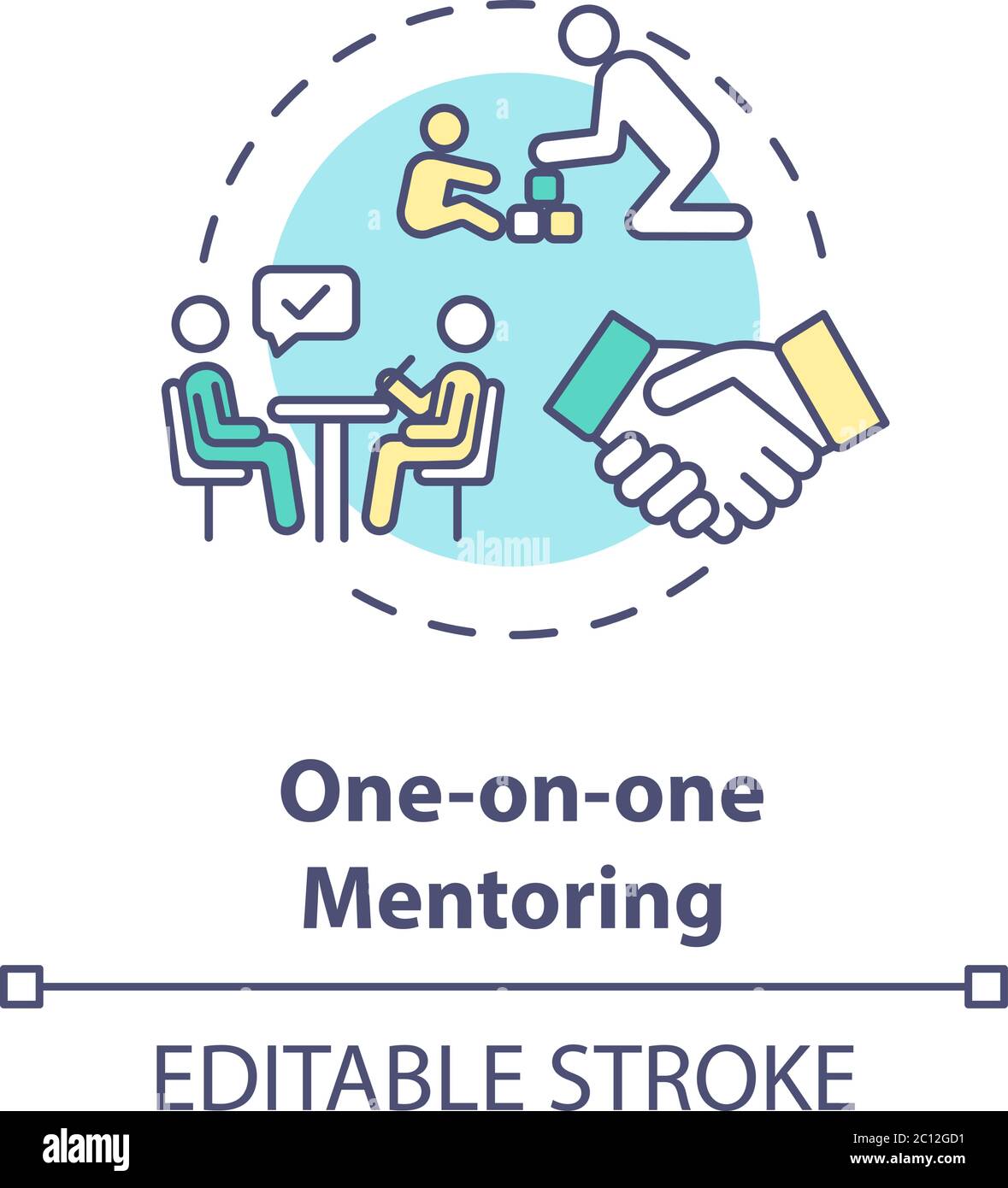 One on one tutor Stock Vector Images - Alamy