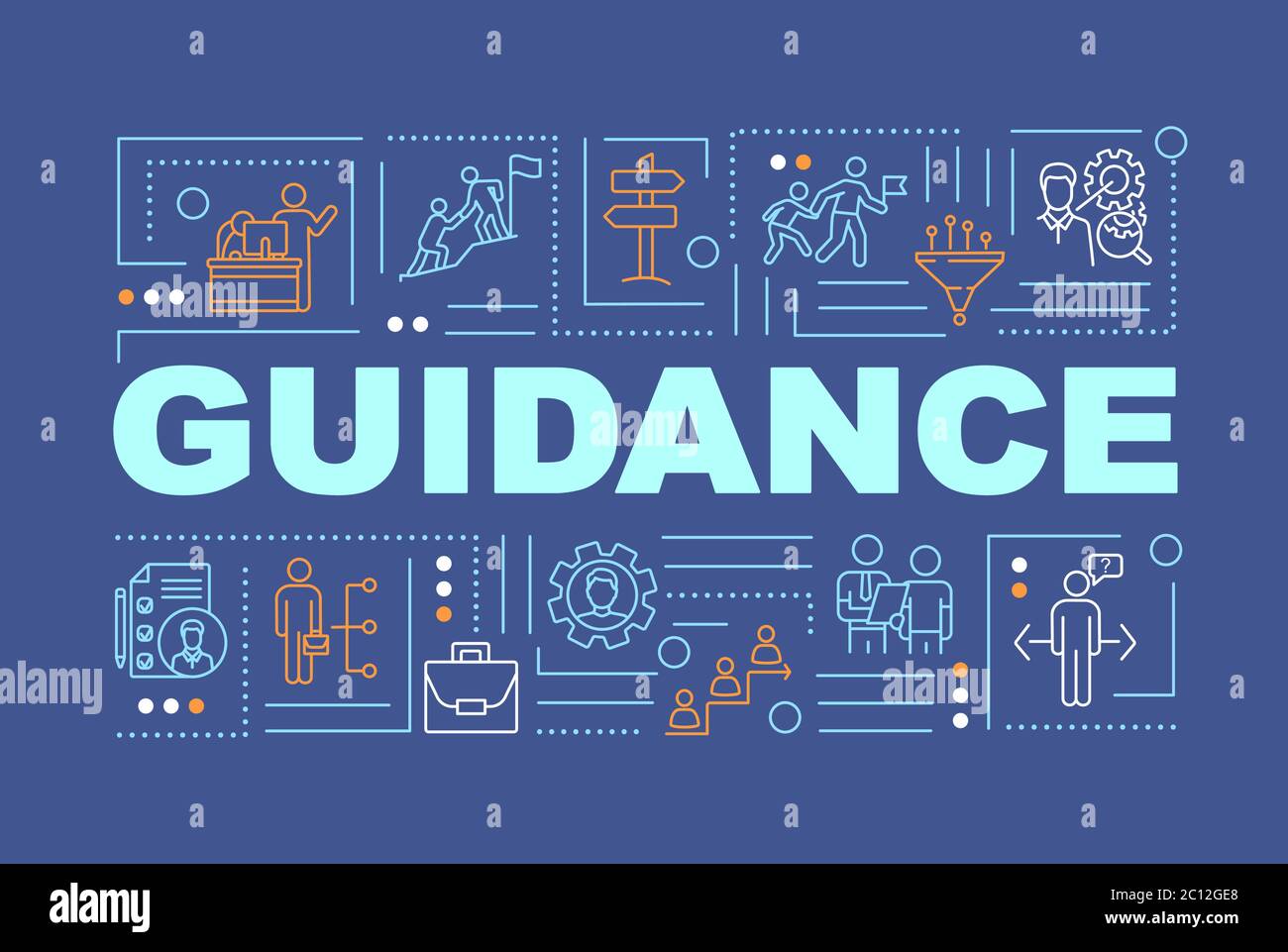 Guidance word concepts banner Stock Vector Image & Art - Alamy