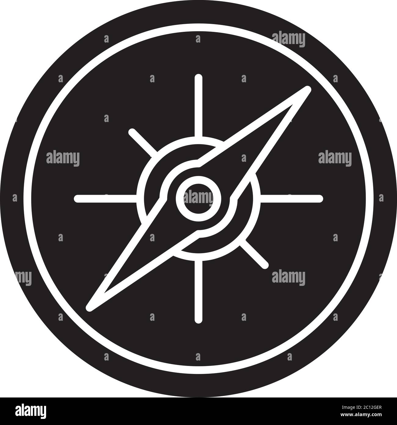 Illustration compass points cardinal direction hi-res stock photography ...