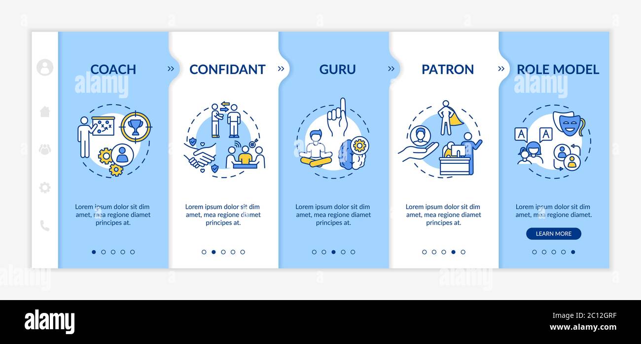 Role model types onboarding vector template Stock Vector Image & Art ...