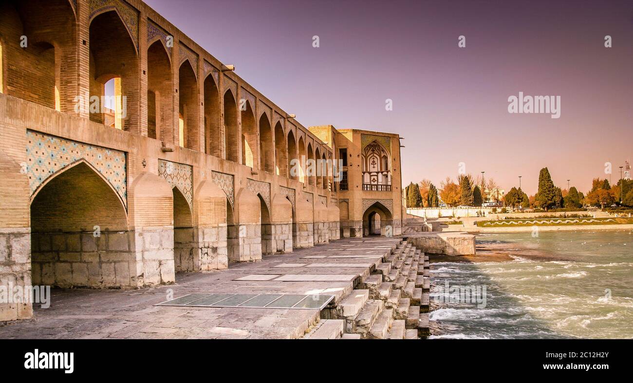 Old bridge in Esfahan Stock Photo - Alamy