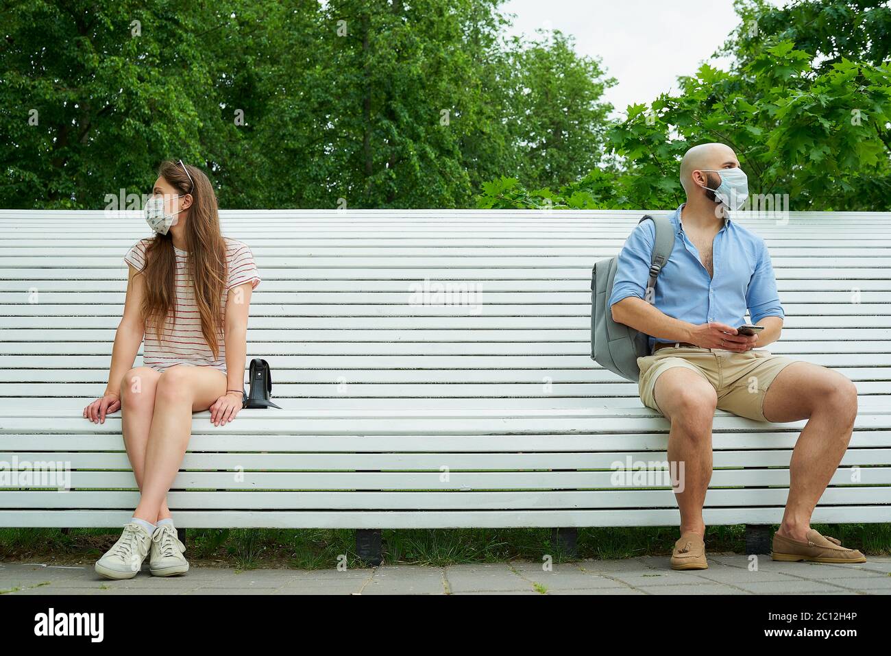 Man sitting opposite woman in hi-res stock photography and images - Alamy