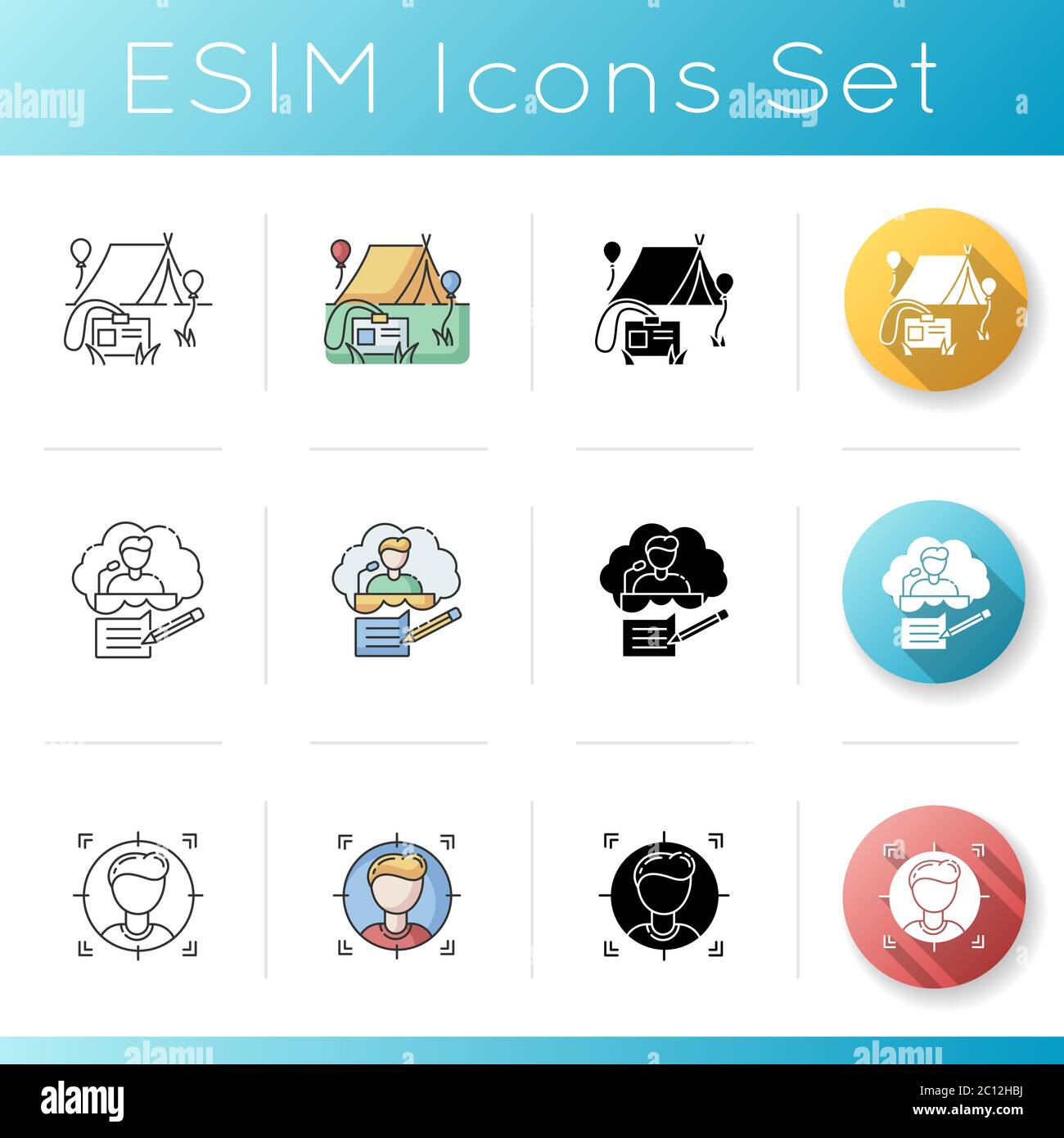 Corporate event planning icons set Stock Vector Image & Art - Alamy