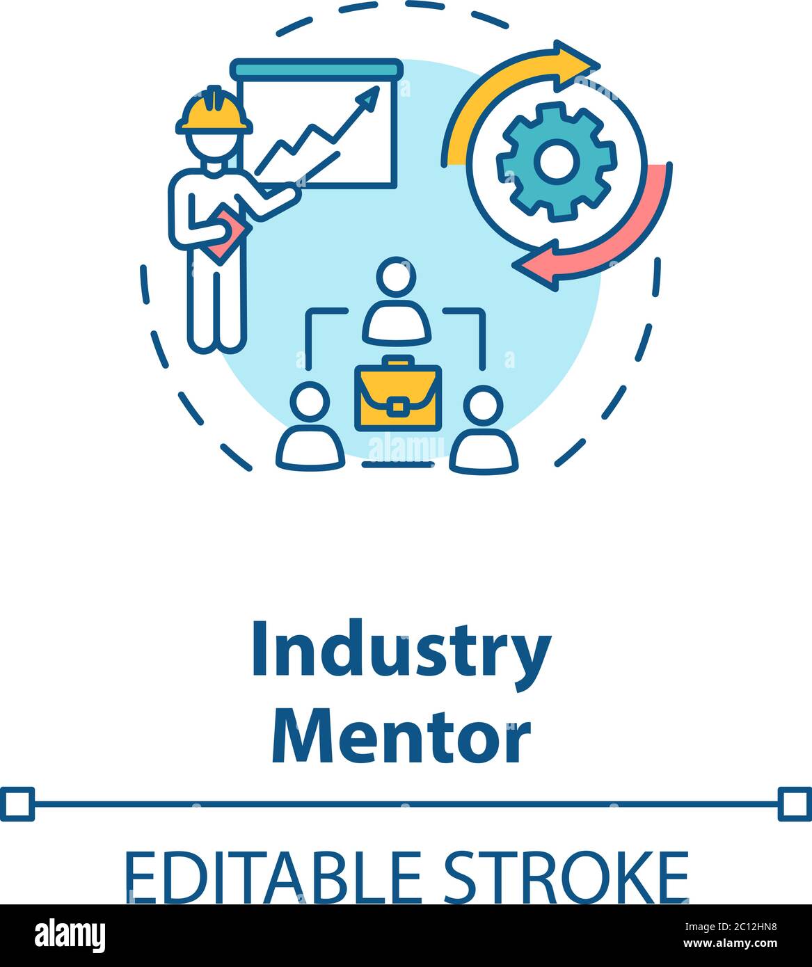 Industry mentor concept icon Stock Vector Image & Art - Alamy