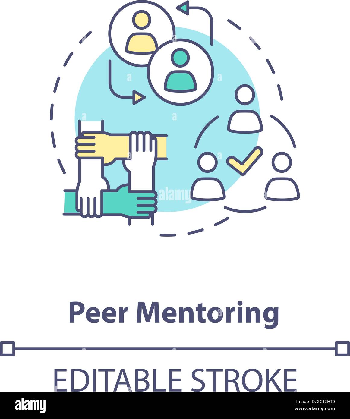 Peer mentoring concept icon Stock Vector Image & Art - Alamy Peer mentoring concept icon Stock Vector Image & Art - Alamy