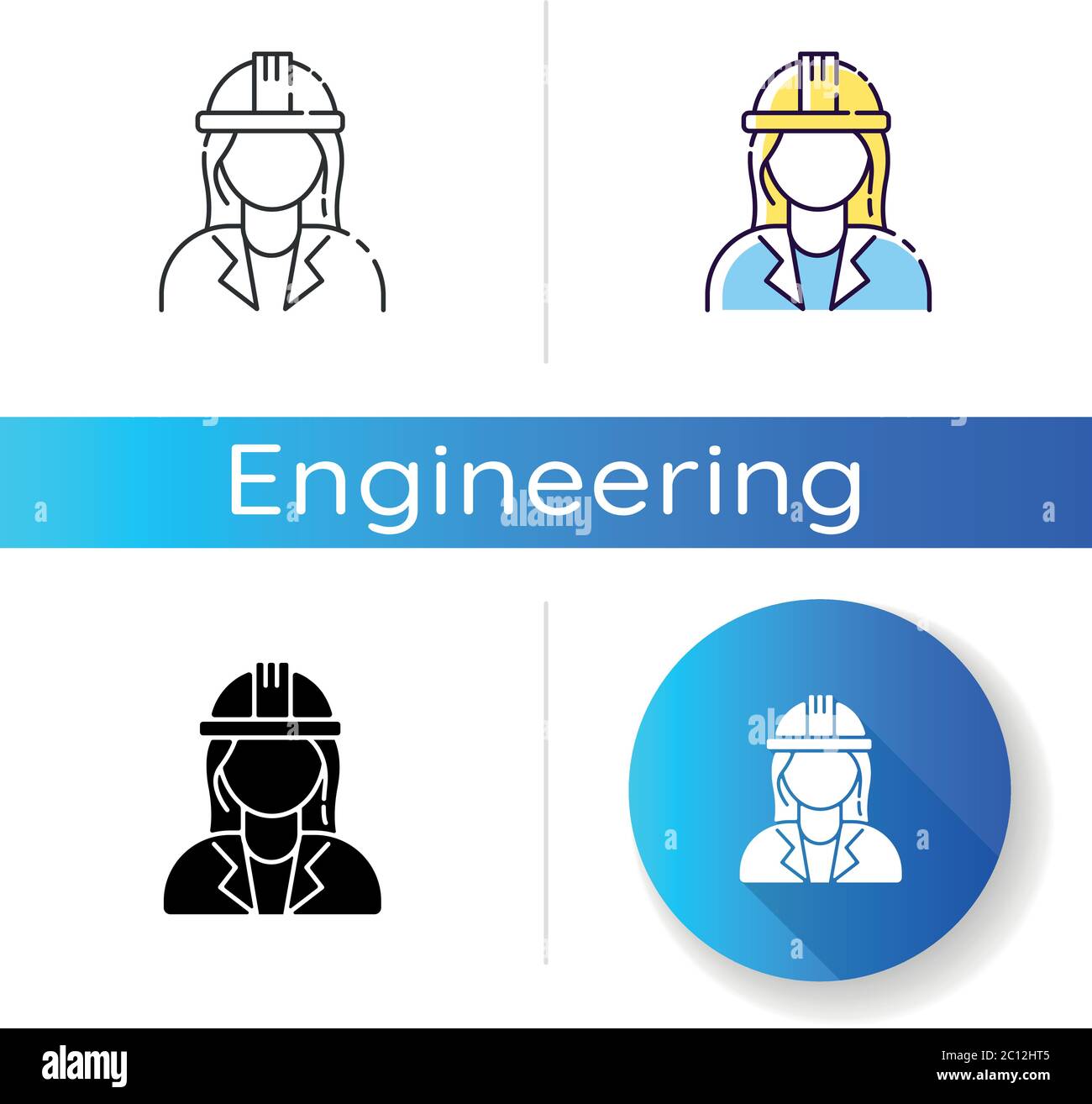 Female engineer icon Stock Vector Image & Art - Alamy