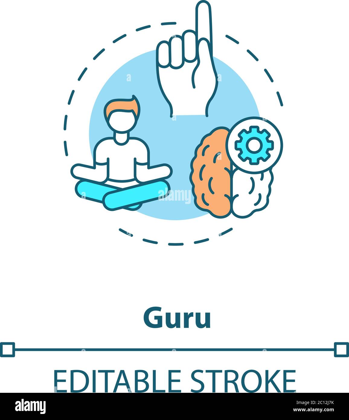 Guru concept icon Stock Vector Image & Art - Alamy