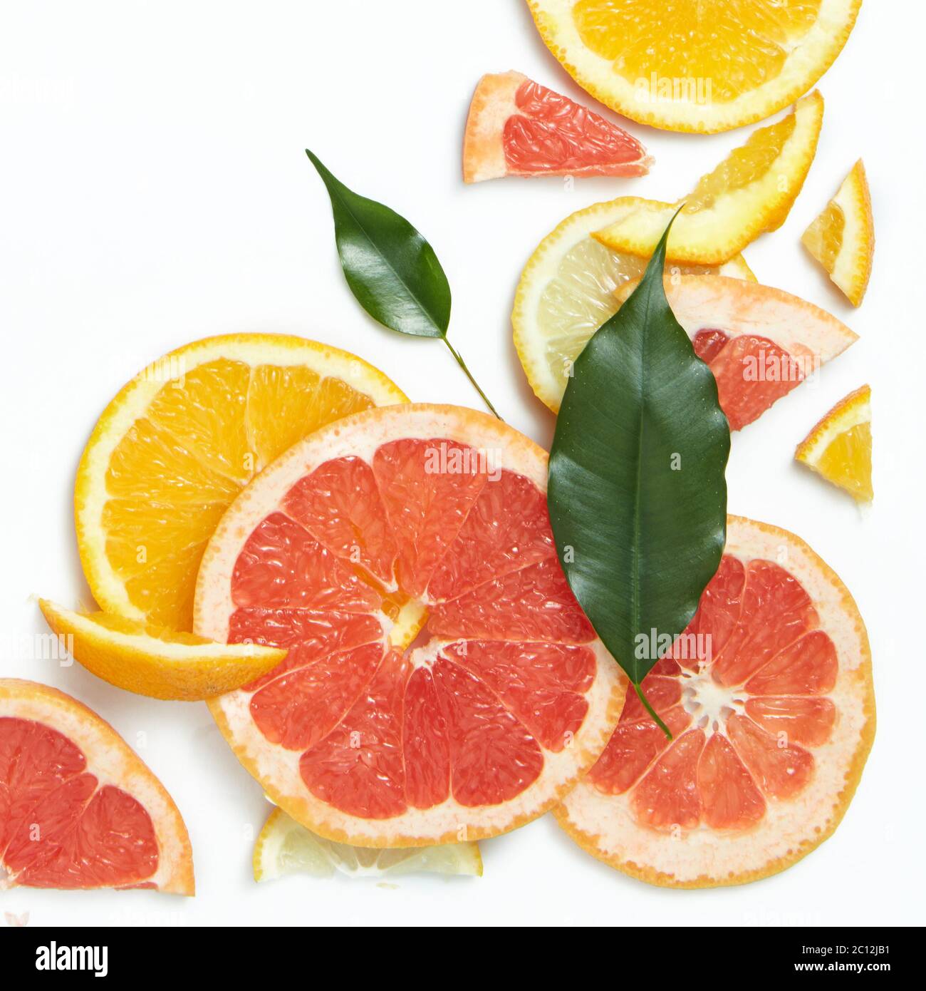 Passion fruit citrus food slices Cut Out Stock Images & Pictures - Alamy