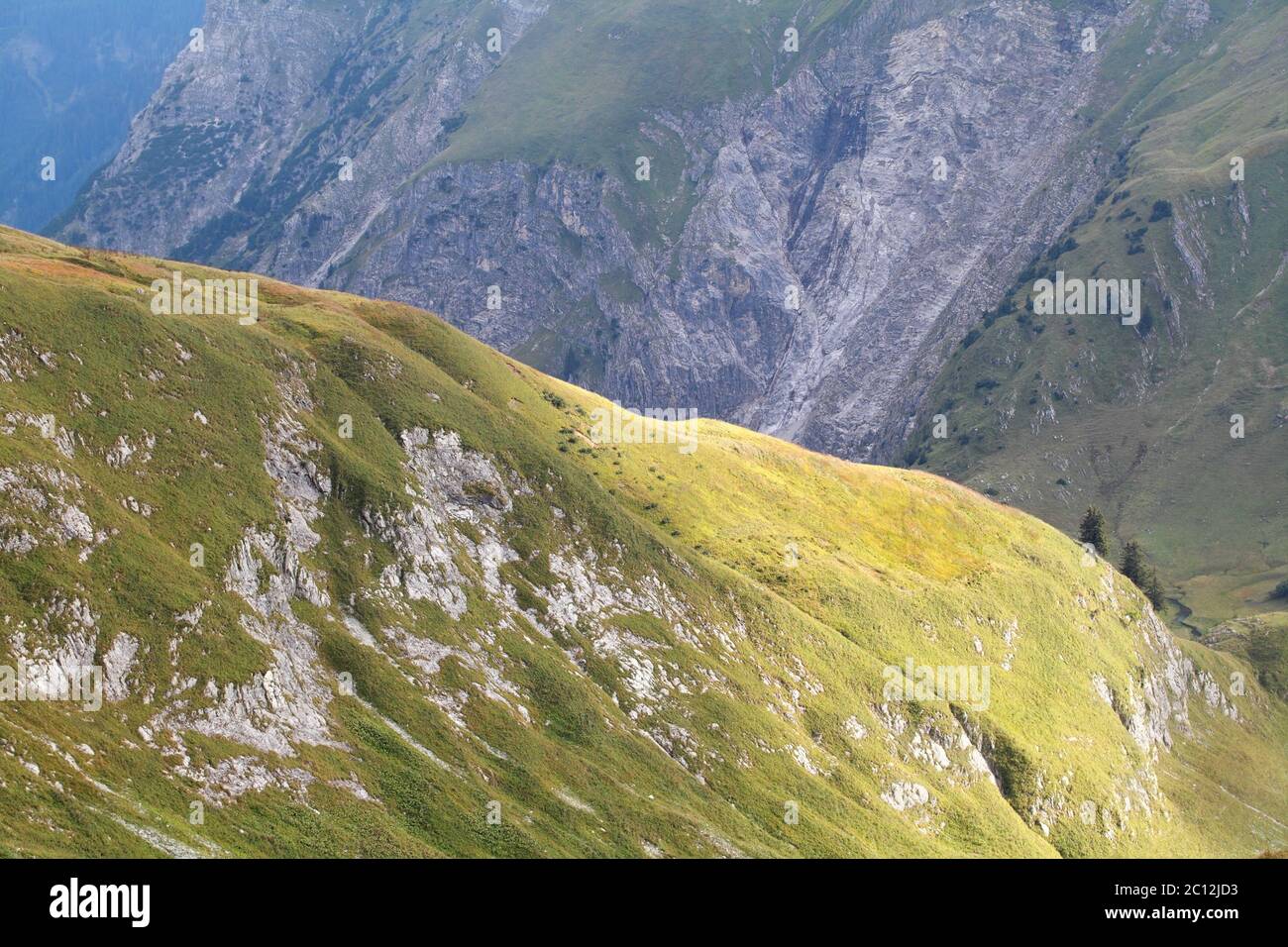 mountain in morning sunlight Stock Photo - Alamy