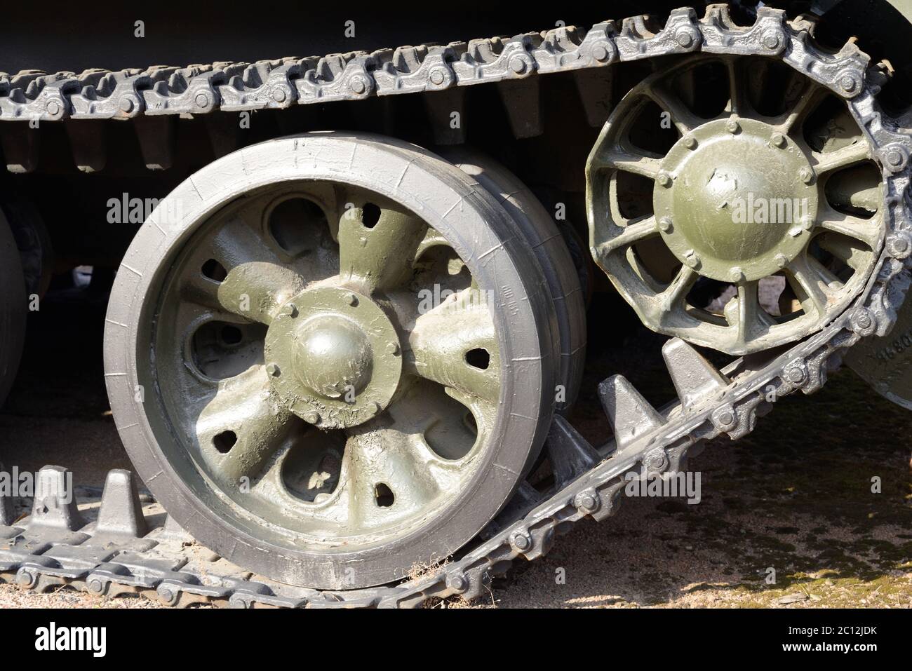 Tracks of the tank Stock Photo - Alamy