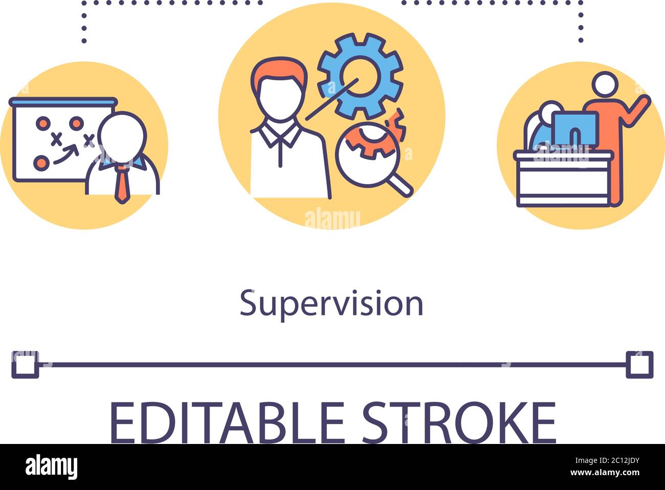 Growth supervision Stock Vector Images - Alamy