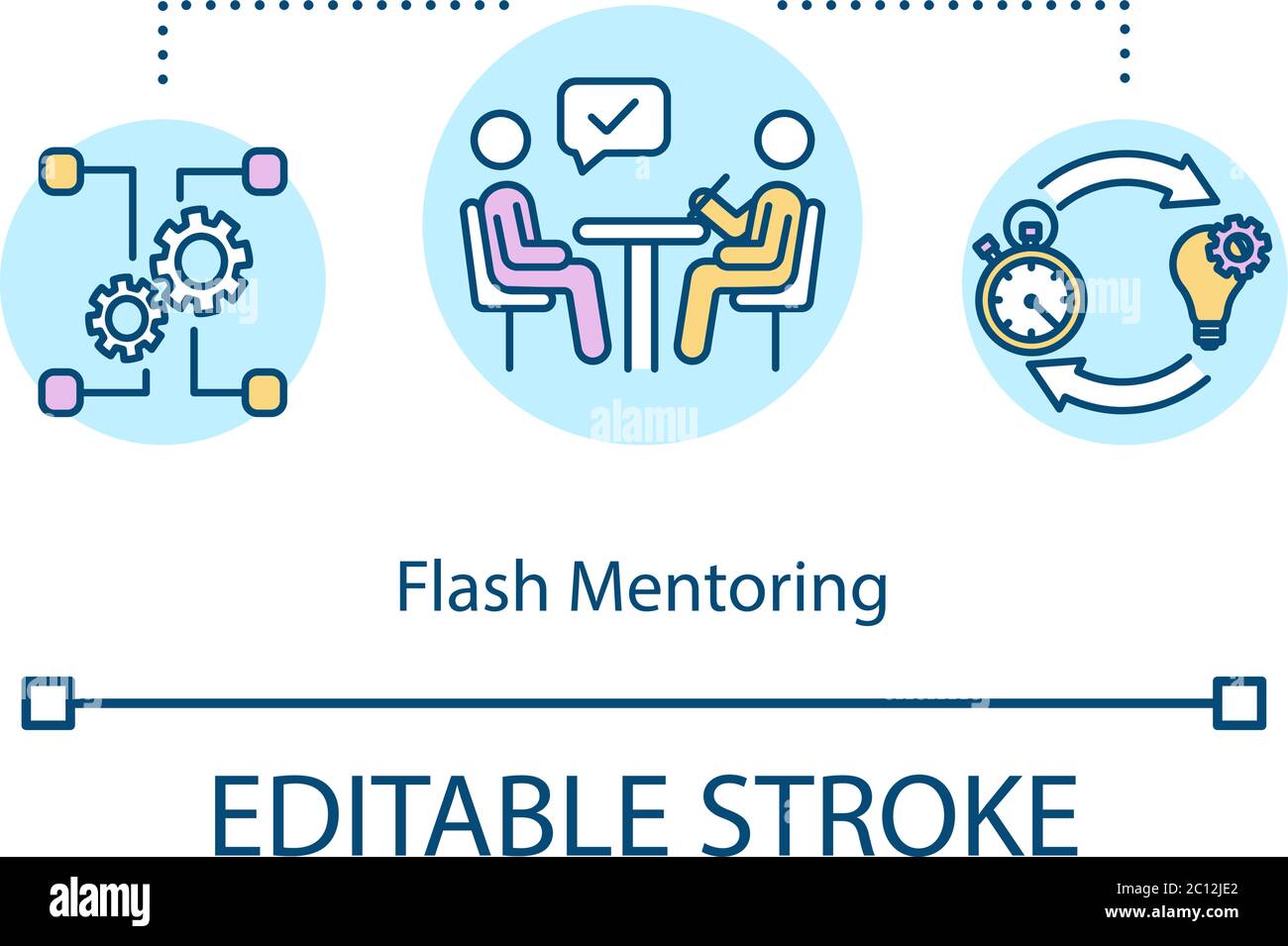 Flash mentoring concept icon Stock Vector Image & Art - Alamy