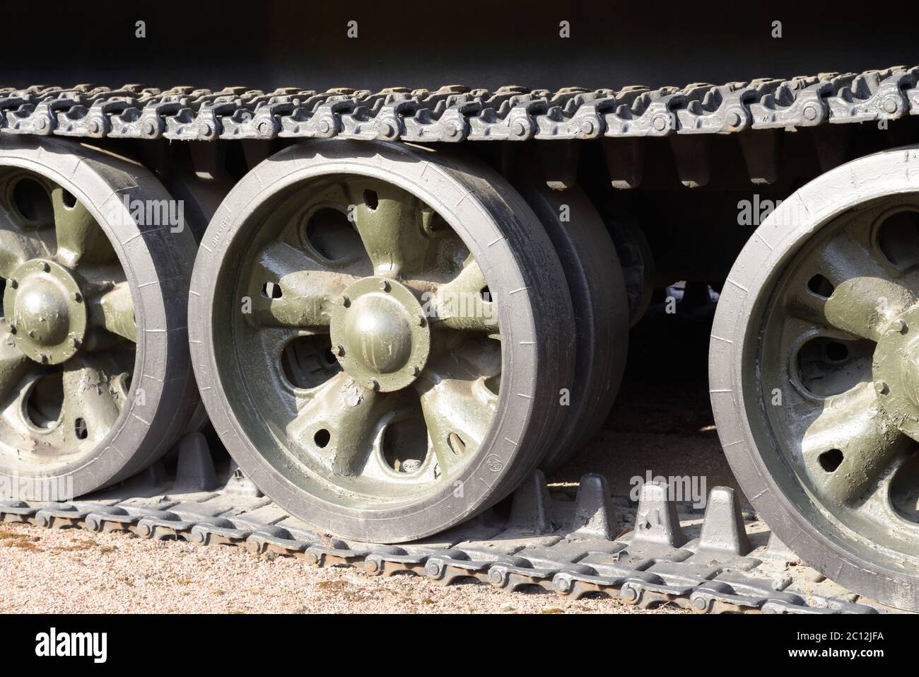 Tracks of the tank Stock Photo - Alamy