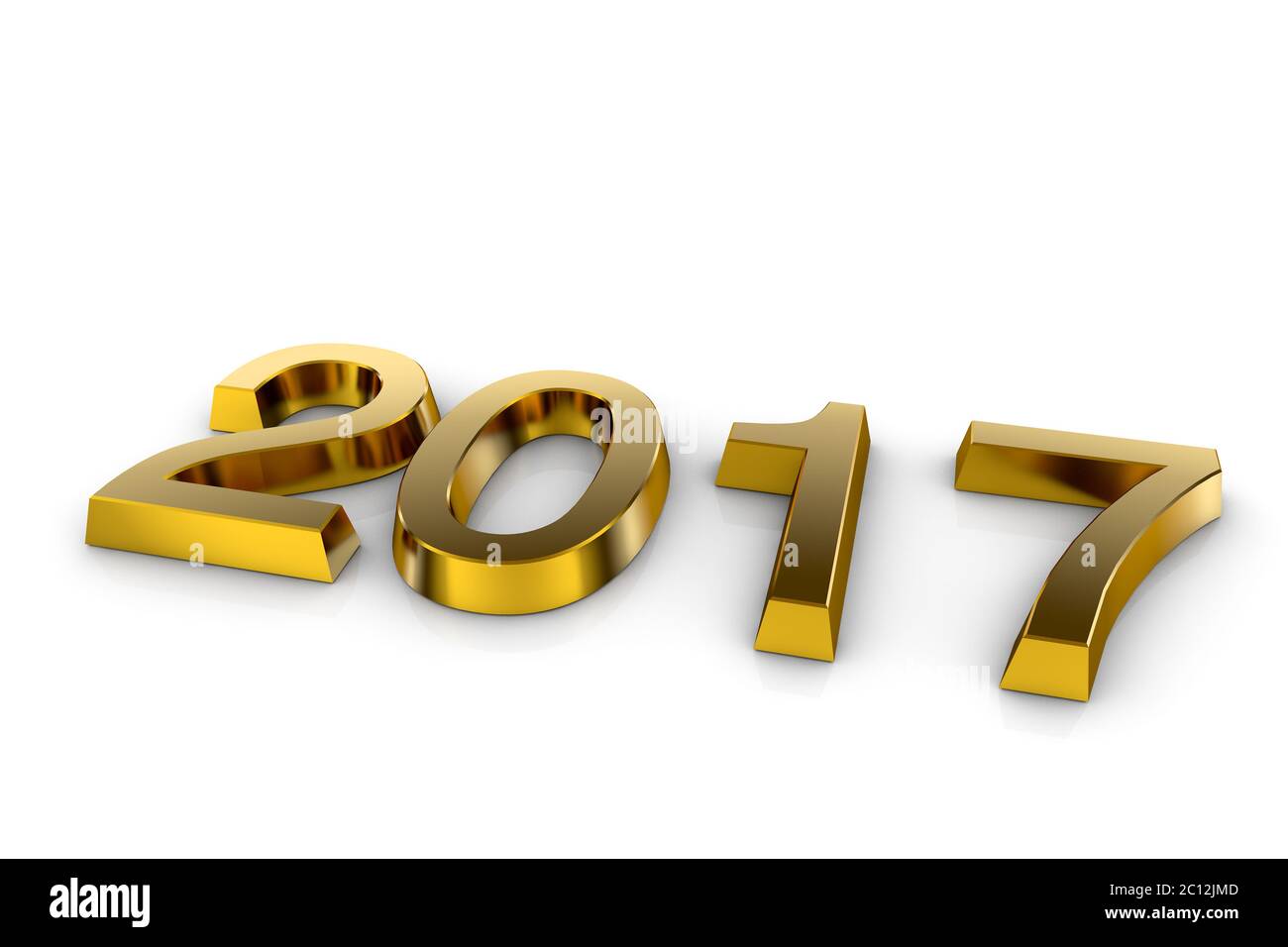 3d illustration 2017 year Cut Out Stock Images & Pictures - Alamy