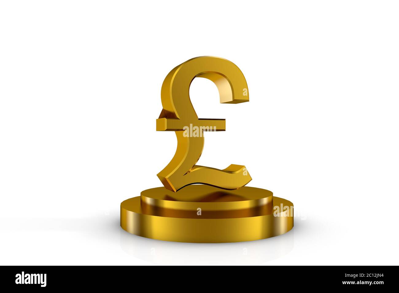 3d illustration currency sign of pound Stock Photo - Alamy