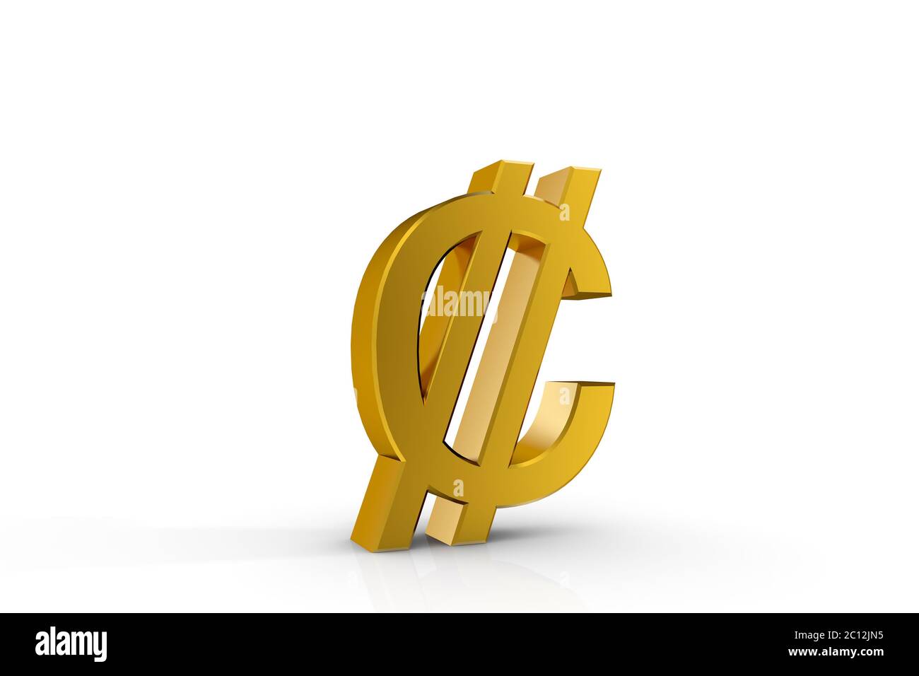 3d illustration currency sign of C Stock Photo - Alamy