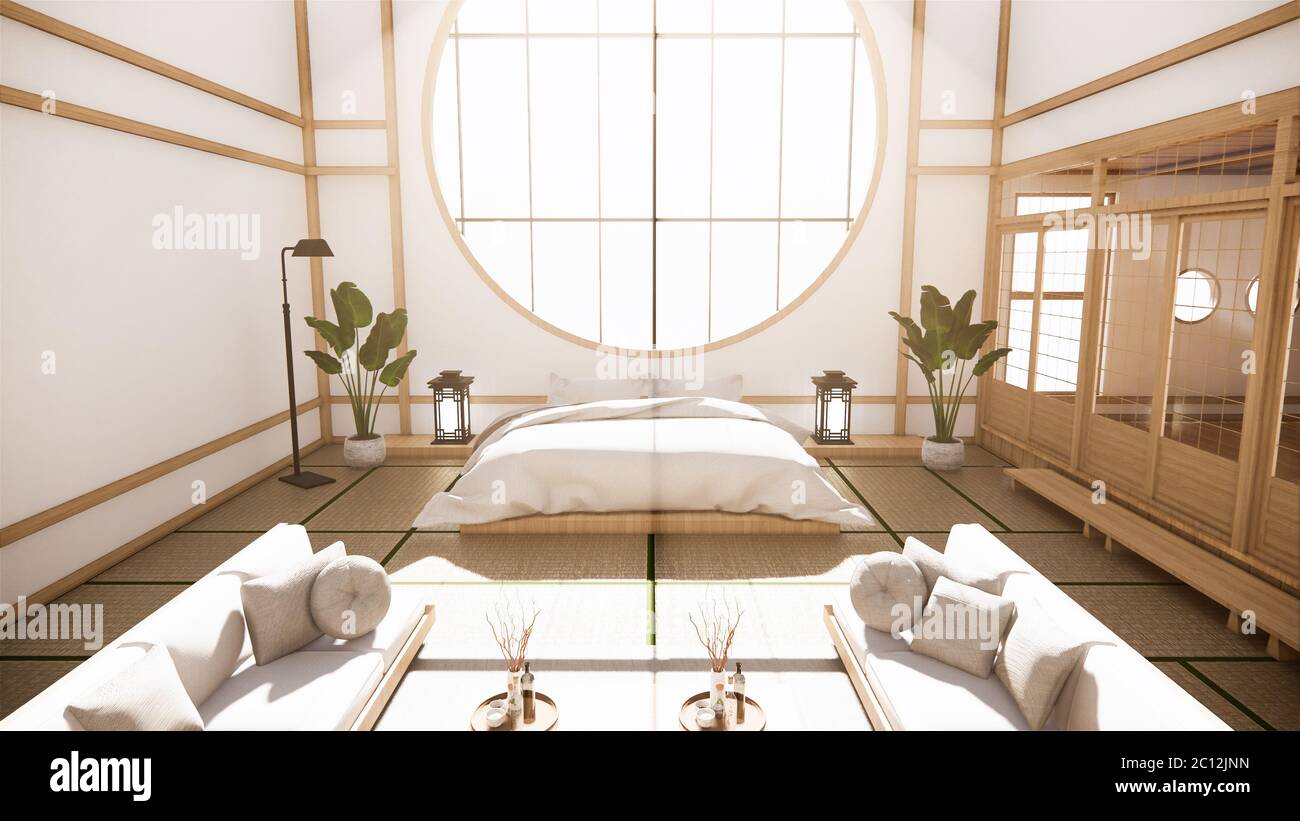 multi function room ideas, japanese room interior design.3D rendering ...