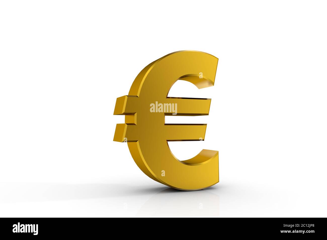 3d illustration currency sign of euro Stock Photo - Alamy