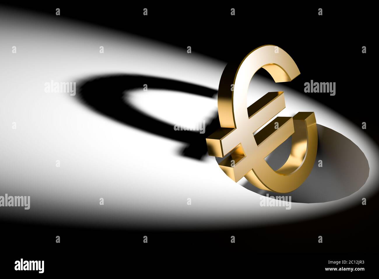 3d illustration currency sign of euro Stock Photo - Alamy