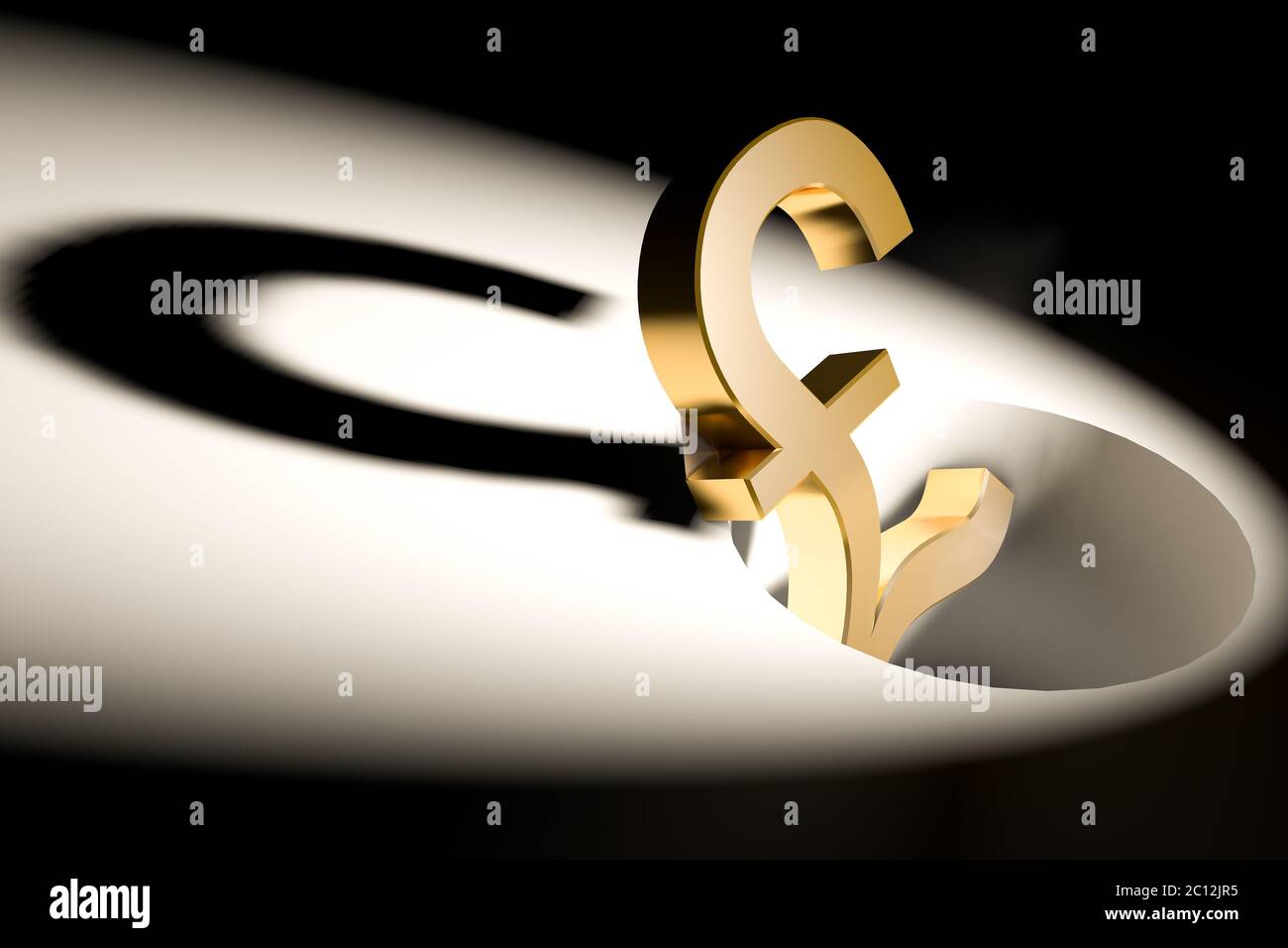3d illustration currency sign of pound Stock Photo - Alamy