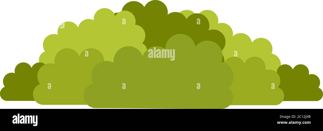 Deciduous tree icon flat Cut Out Stock Images & Pictures - Alamy