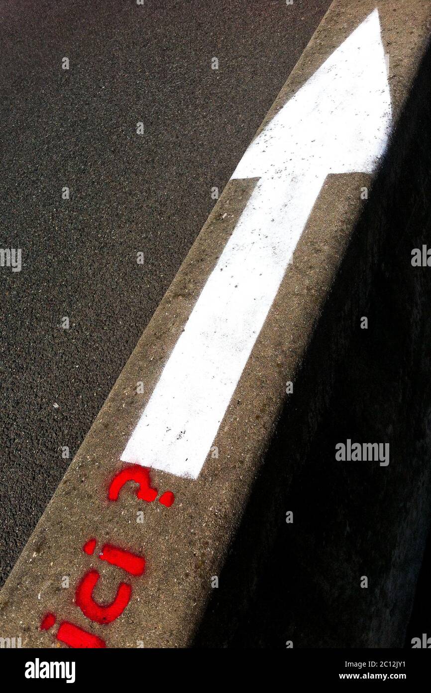 Signs in the street, Lyon, France Stock Photo - Alamy