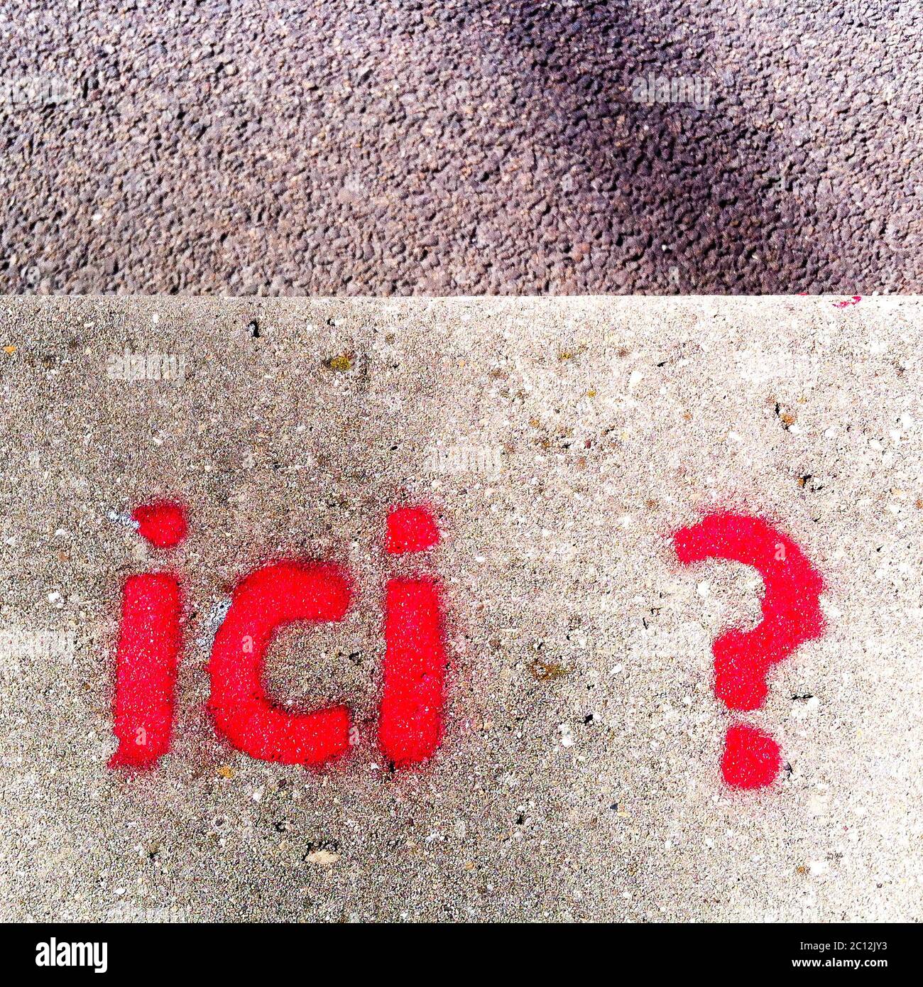 Signs in the street, Lyon, France Stock Photo - Alamy