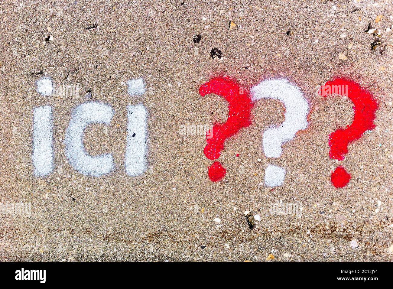 Signs in the street, Lyon, France Stock Photo - Alamy