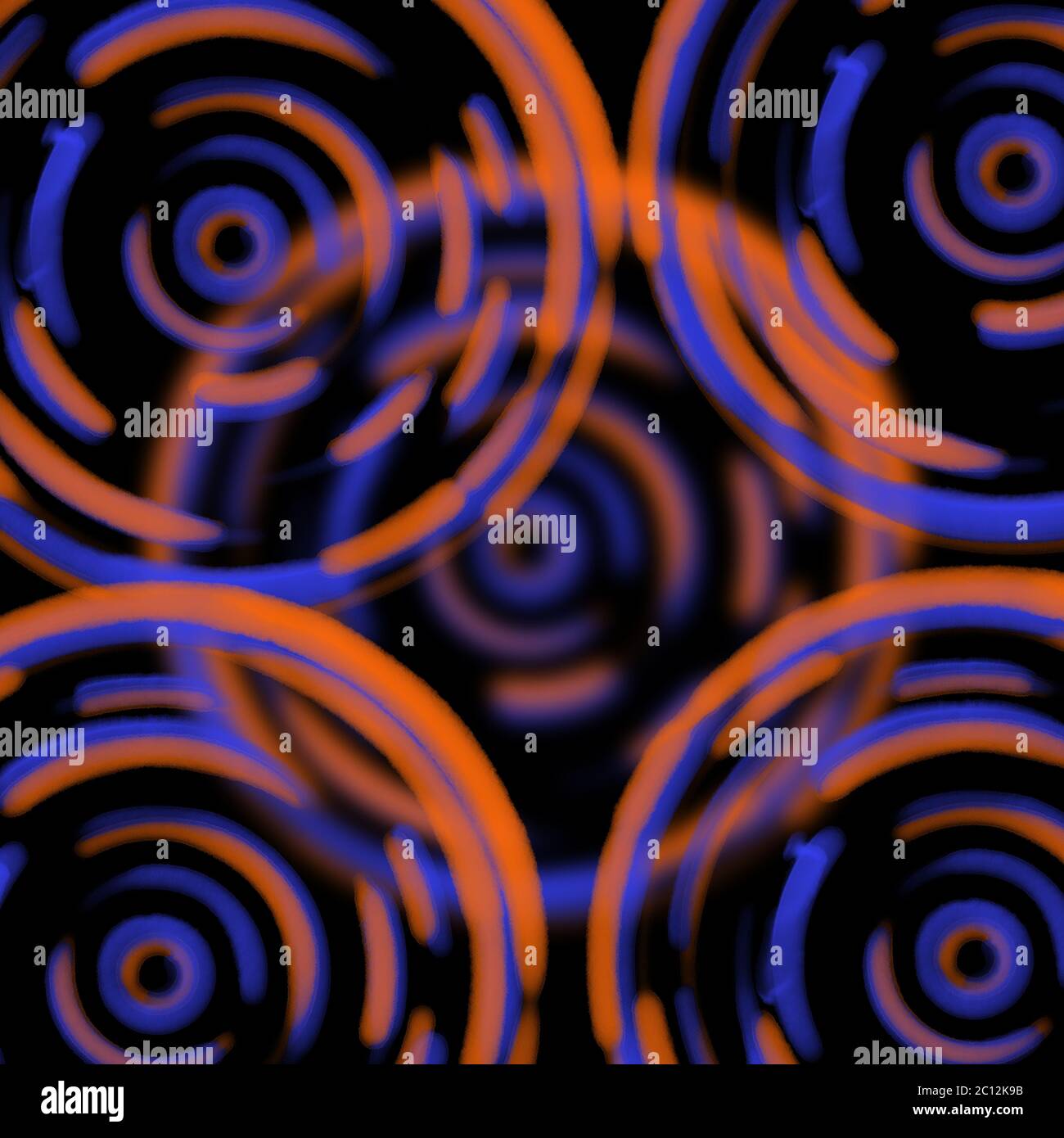 Abstract watercolor geometric circular radar background. Curved lines ...