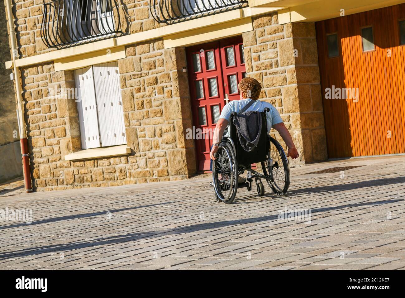 Man walking down street in hi-res stock photography and images - Alamy