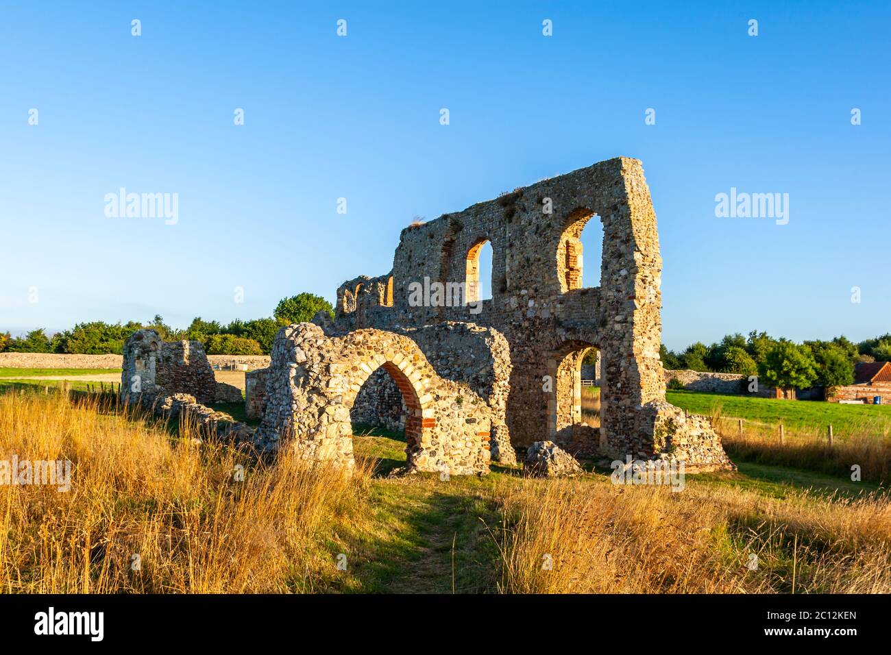 Agricultural ruins near the village of Dunwich, England Stock Photo - Alamy