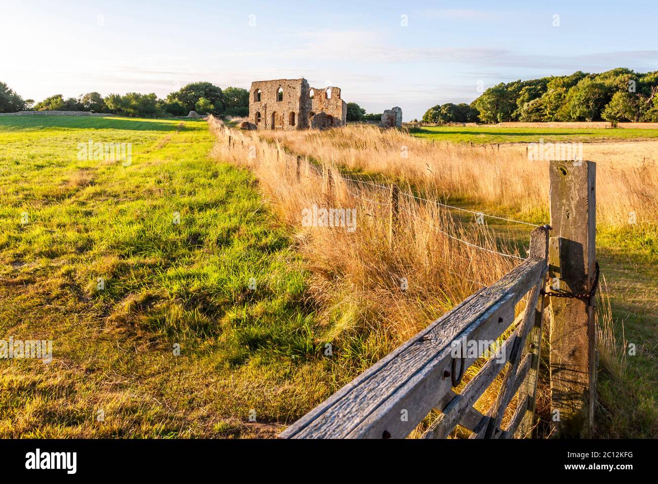 Agricultural ruins near the village of Dunwich, England Stock Photo - Alamy