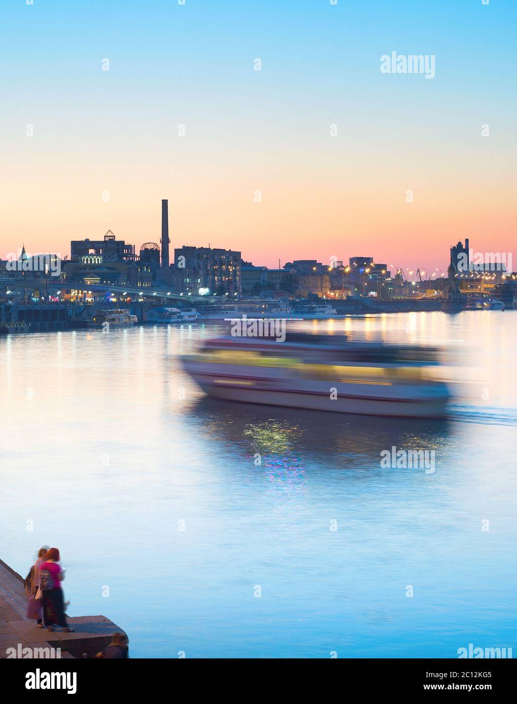 River ship motion blur Stock Photo - Alamy