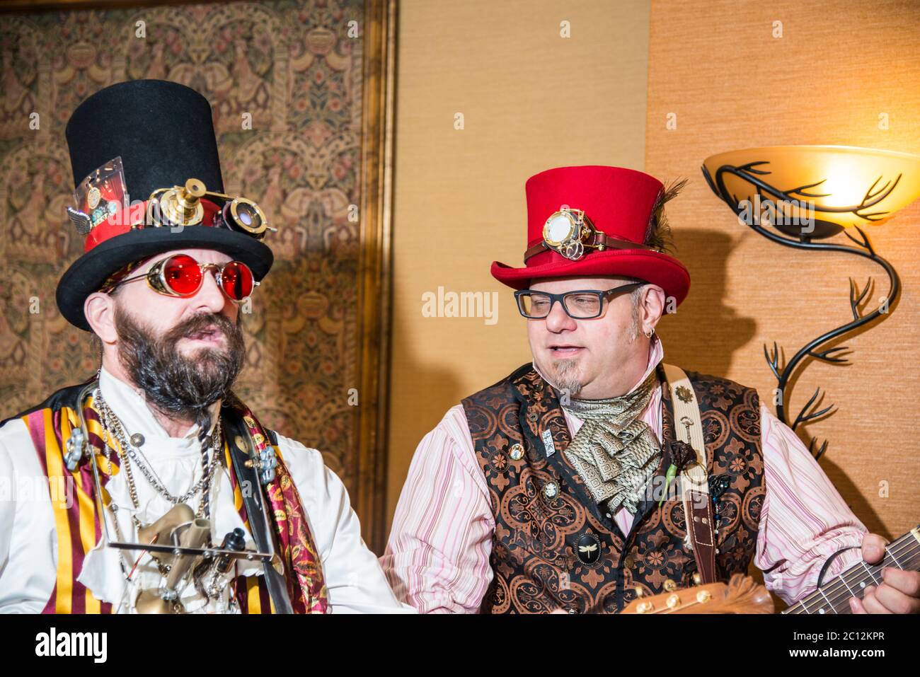 Steampunk Characters at Steam Punk Worlds Fair 2017 Stock Photo - Alamy