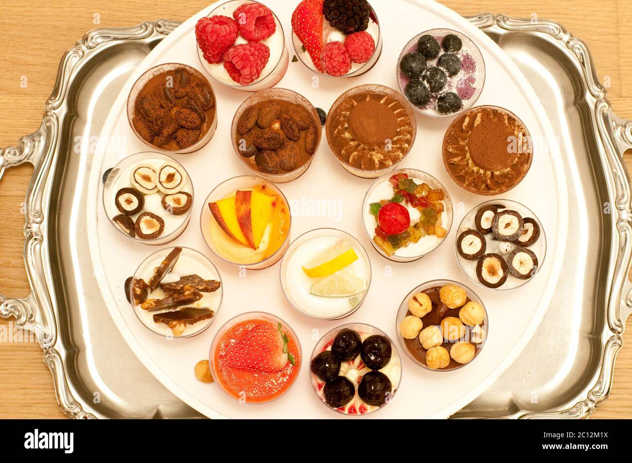 delicious ice cream in small glasses of all tastes Stock Photo - Alamy