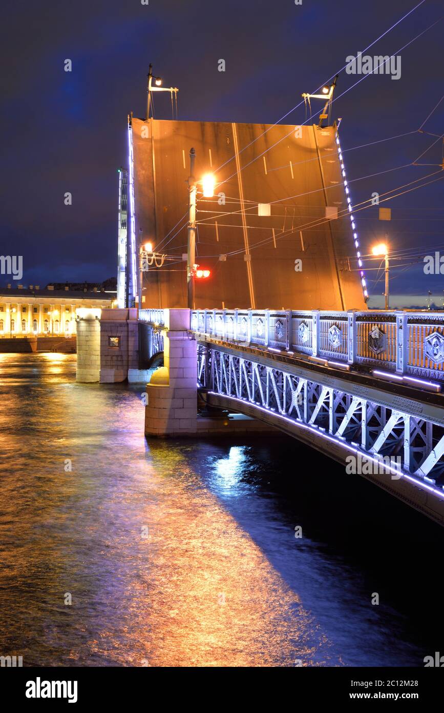 Palace Bridge at night Stock Photo - Alamy