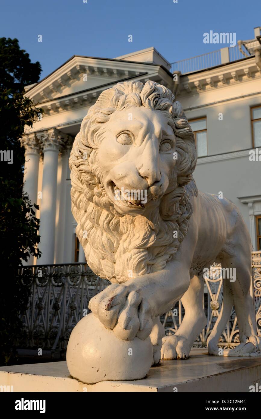 Statue of lion Stock Photo - Alamy